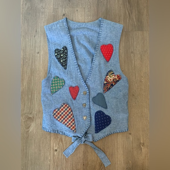 Hand Crafted | Jackets & Coats | Handmade Heart Vest | Poshmark